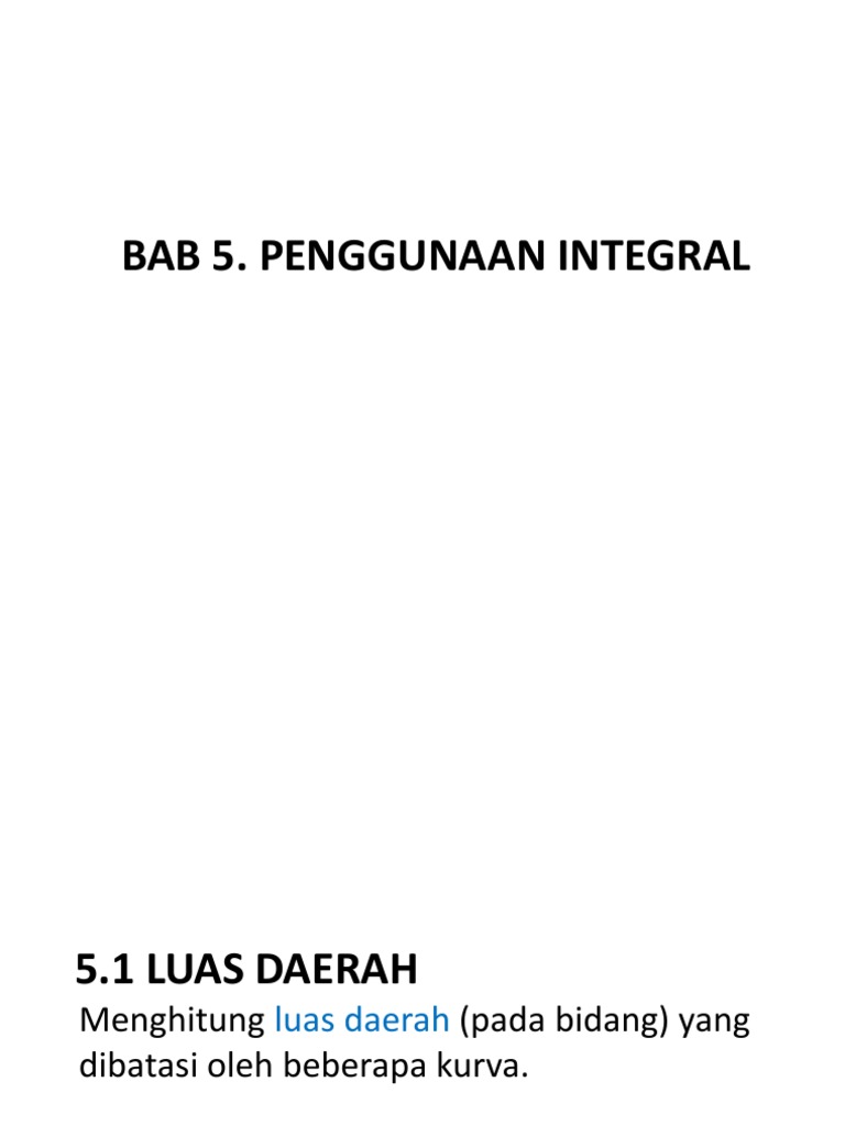 Penggunaan Integral Pdf