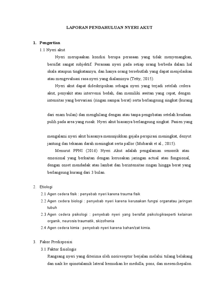LP Nyeri Akut | PDF