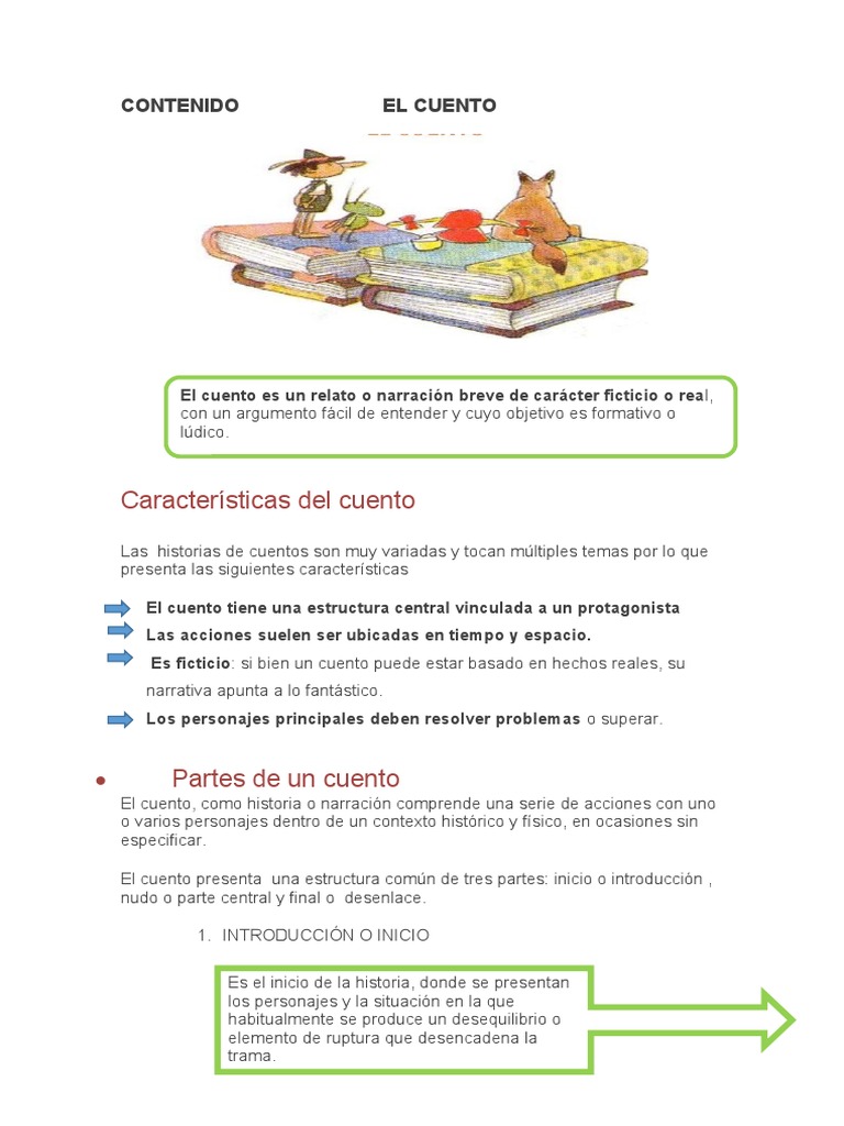 Tema El Cuento | PDF | Cuentos | Cuentos de hadas