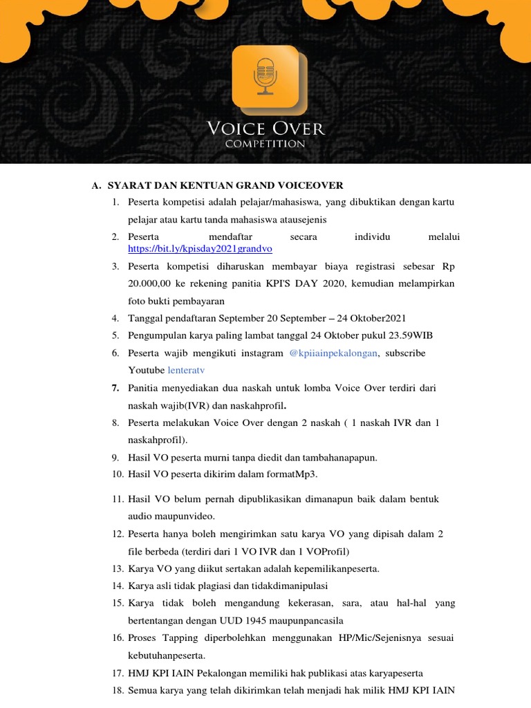 Juknis VO Kpi'sday 8 | PDF