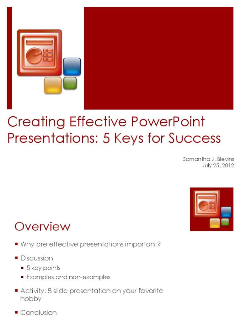 Creating Effective Powerpoint Presentations: 5 Keys For Success | PDF ...