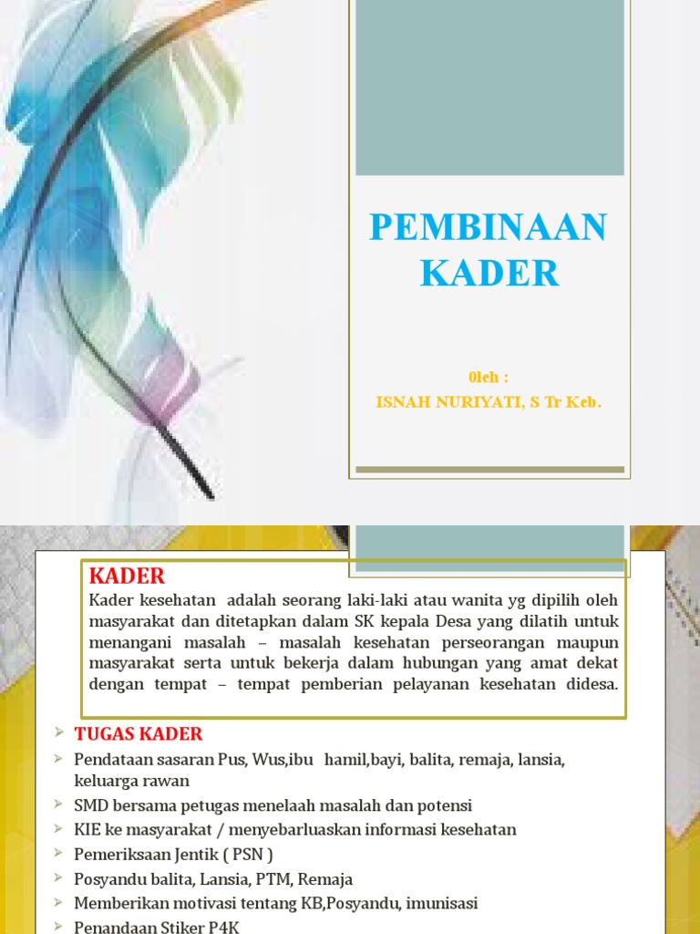 Pembinaan Kader | PDF