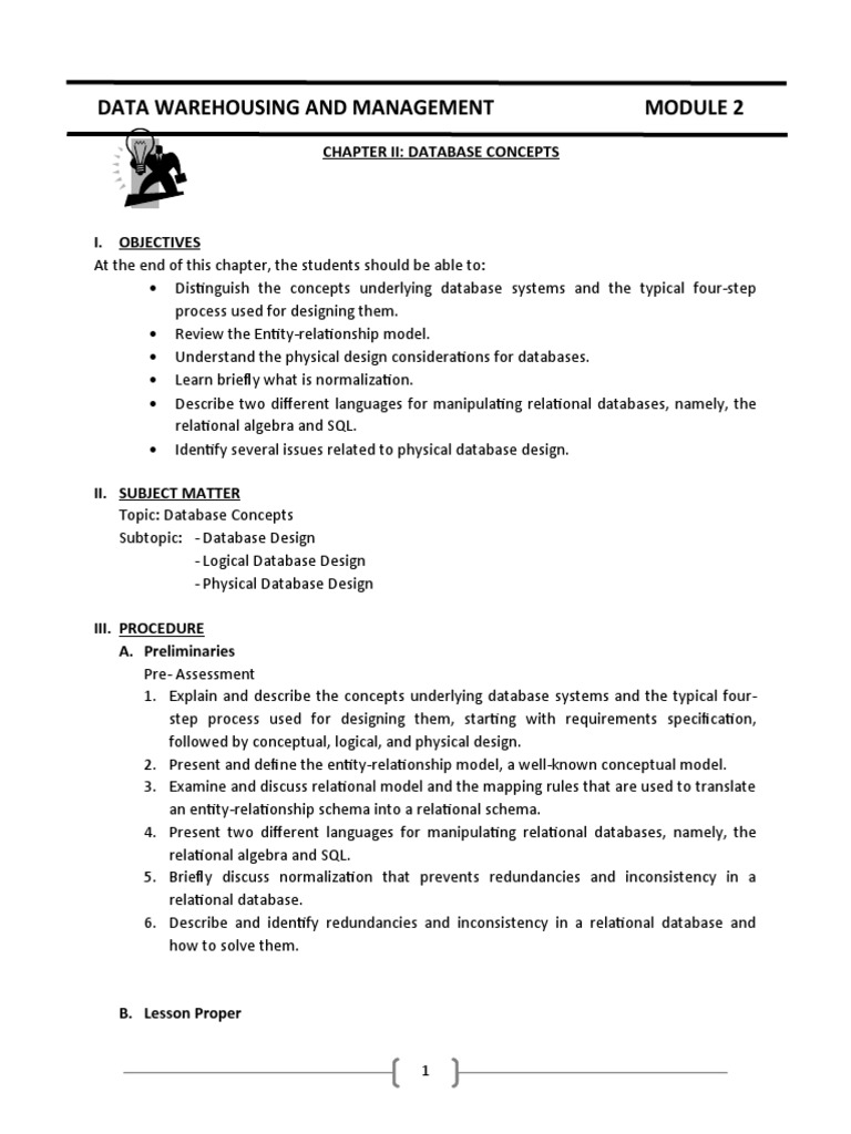 Assignment On Chapter 2 Data Warehousing and Management | PDF | Databases | Relational Model