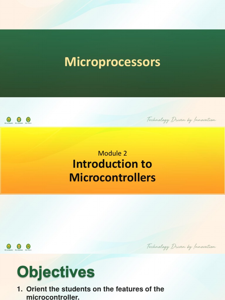 Module 02 Introduction To Microcontrollers V1 | PDF | Arduino | Electrical Engineering