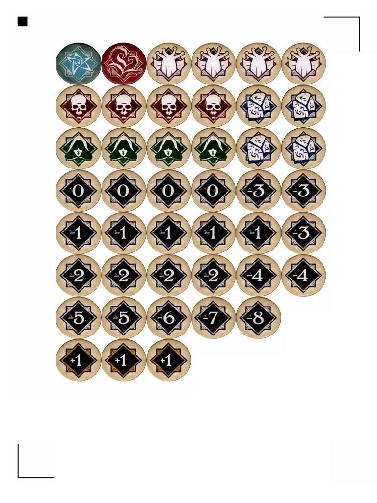 Arkham Horror LCG - Tokens Bolsa de Caos 25mm x2 | PDF