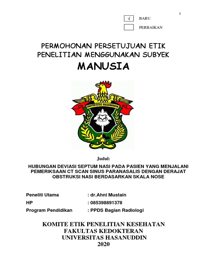 Ethical Clearance Ahni | PDF | Pengembangan Diri | Sains & Matematika