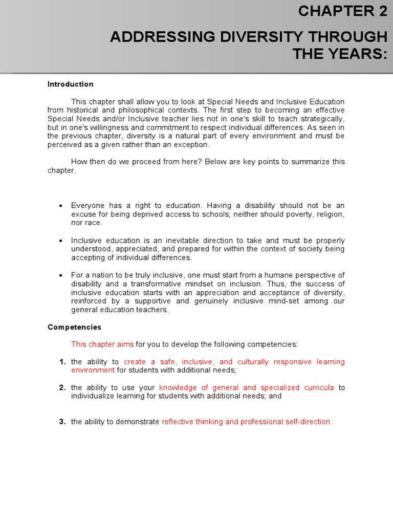 Understanding Inclusive Education Concepts | PDF | Disability ...