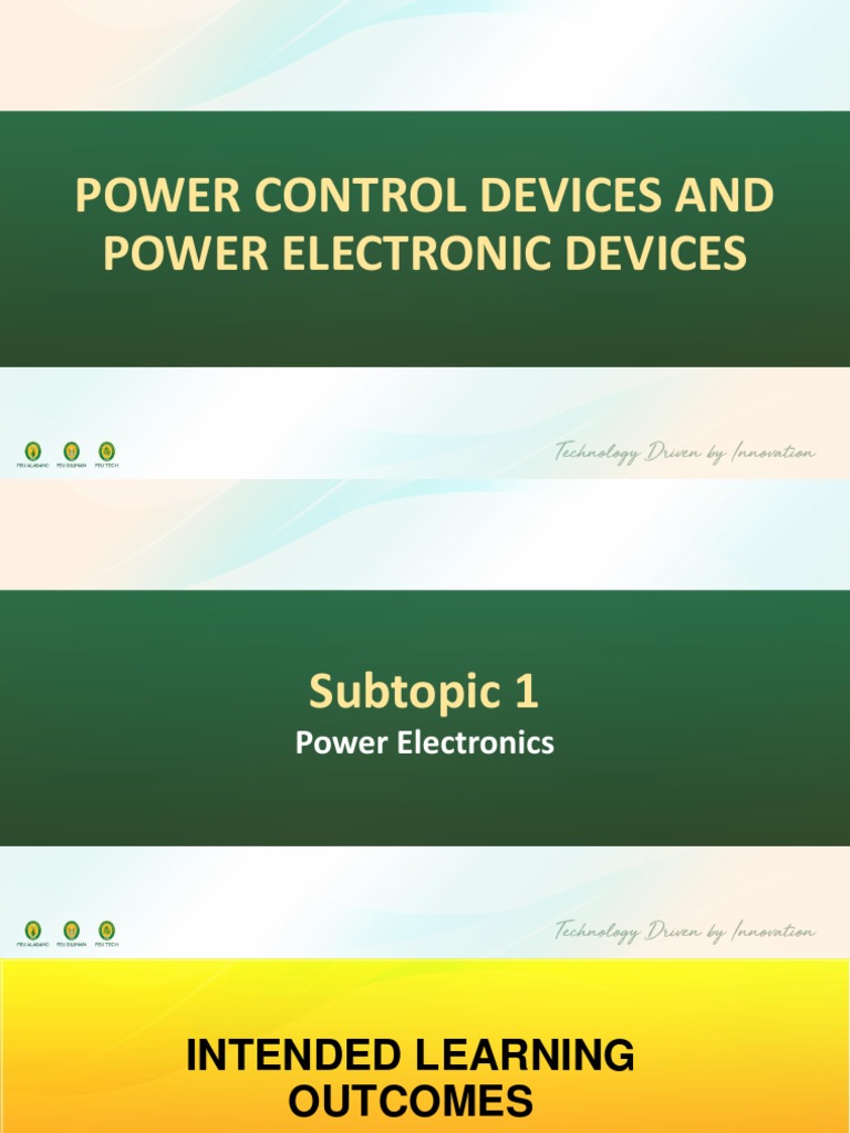 SUBTOPIC 1 - Power Electronics | PDF | Power Electronics | Rectifier