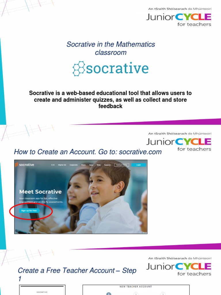Socrative Tutorial Maths PDF | PDF | Quiz | Web Application