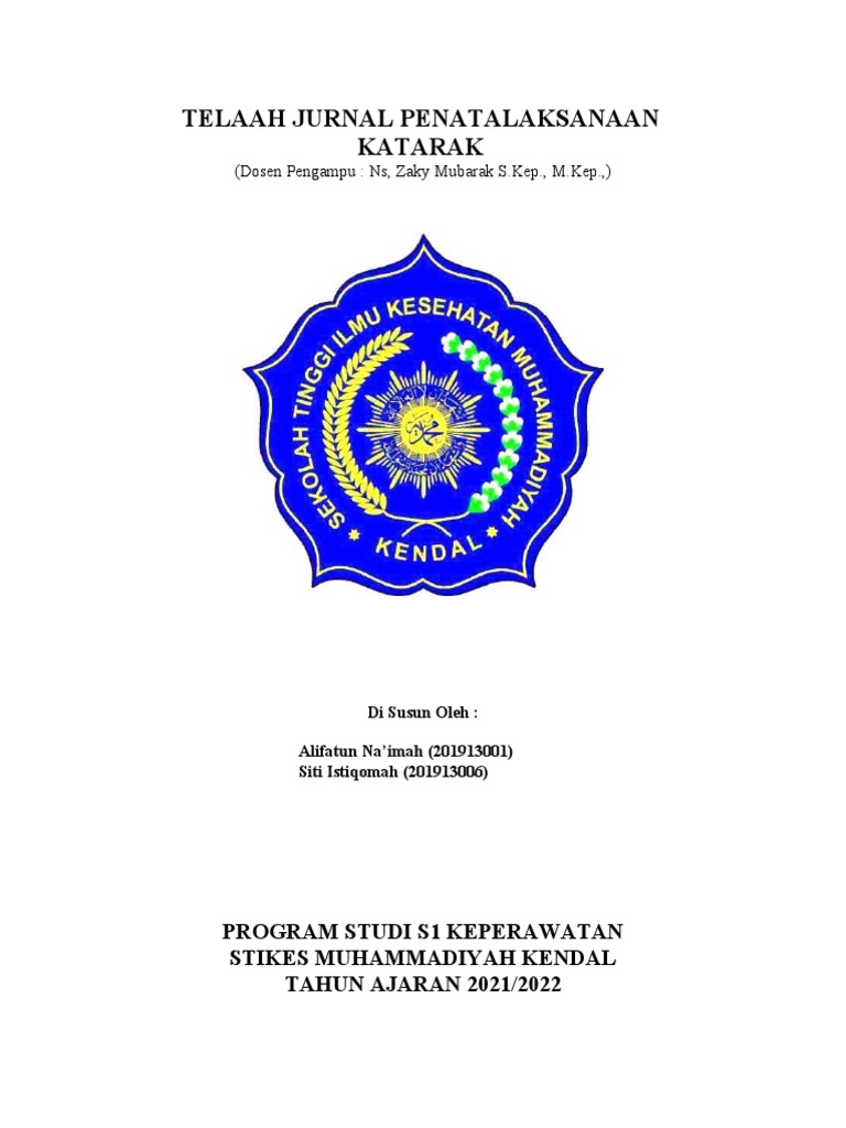 Penatalaksanaan Kecemasan Pre Operasi Katarak | PDF