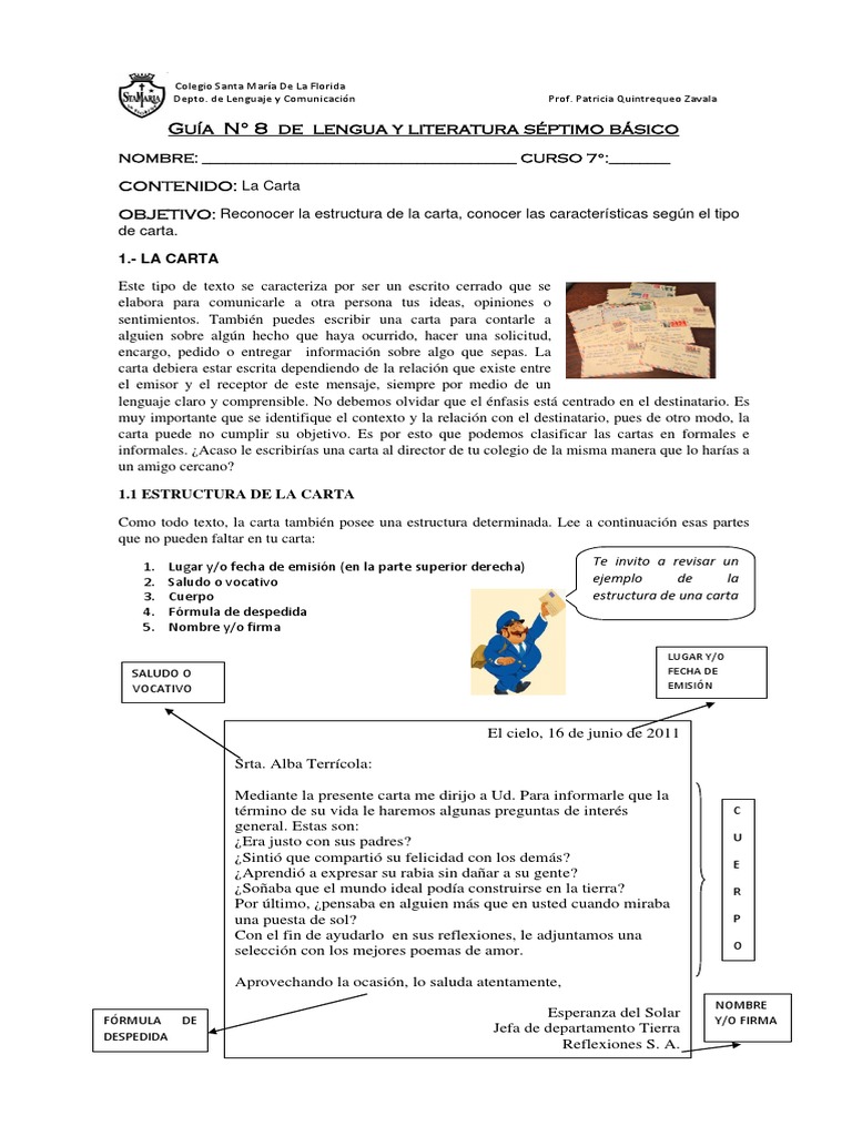Estructura y Tipos de Cartas | PDF | Violencia doméstica