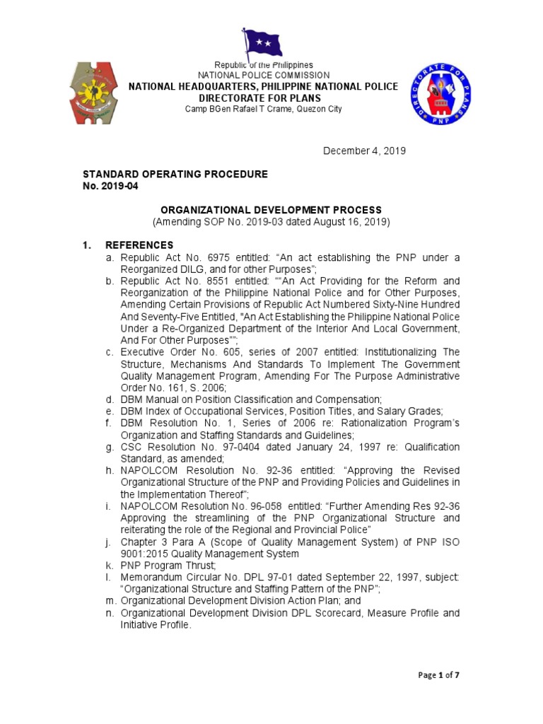 National Headquarters, Philippine National Police Directorate For Plans ...