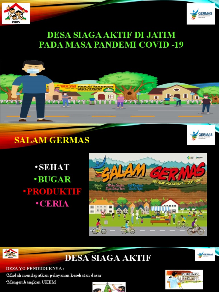 Desa Siaga Aktif MS Pandemi Covid 10 Slide | PDF
