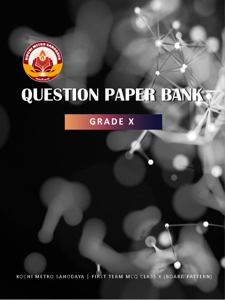 KMS Class X MCQ Question Paper Bank | PDF | Schools | Educational ...