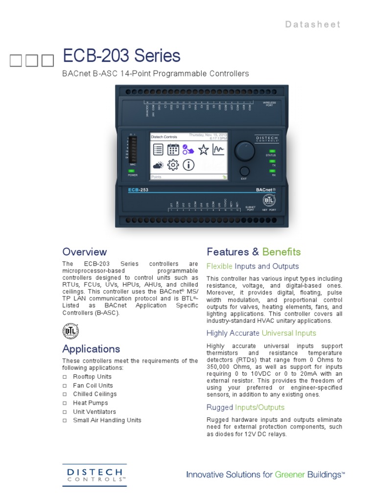 ECB-203 Series - DS - 26 - EN | Download Free PDF | Building Automation ...