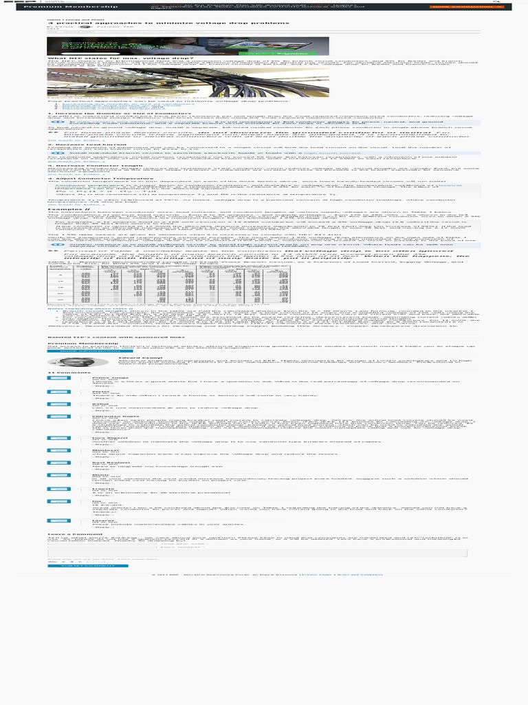 4 Practical Approaches To Minimize Voltage Drop Problems | PDF ...