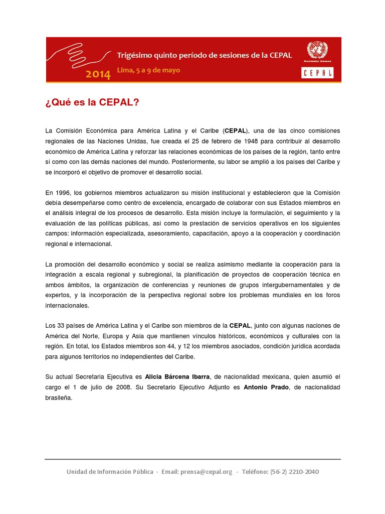 Que Es La Cepal Esp | PDF