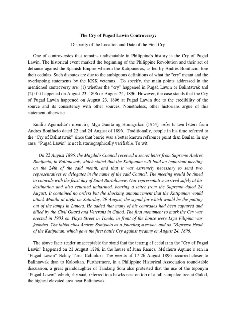 Position Paper Final Sigaw NG Pugad Lawin PDF Free | PDF | Philippines ...