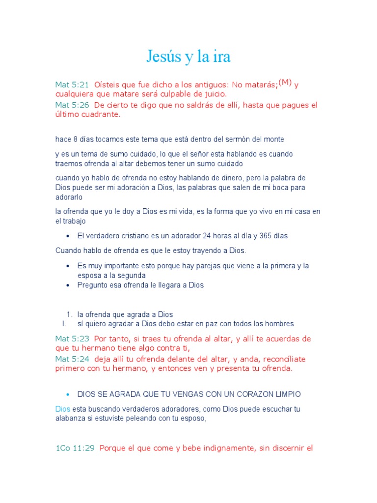 Jesús y La Ira 2 | PDF | Libro de trabajo | Cristo (título)