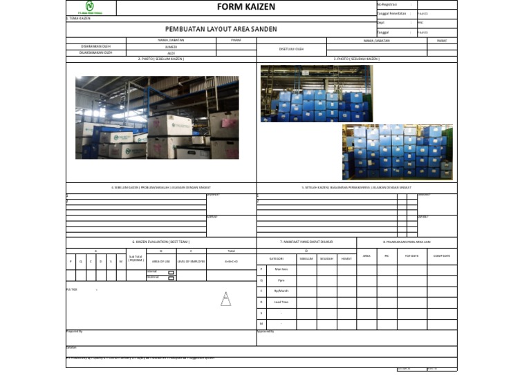 Kaizen - Layout Area Sanden | PDF