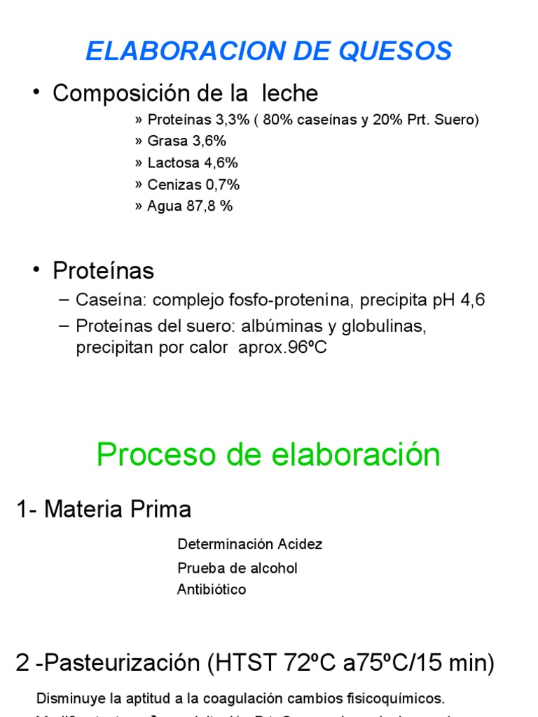 Elaboracion de Quesos | PDF | Queso | Leche