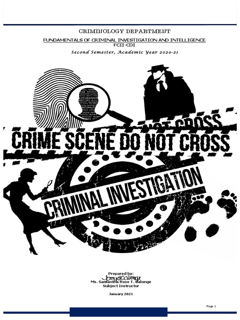 Fcii-Cdi Handouts | PDF | Search Warrant | Arrest