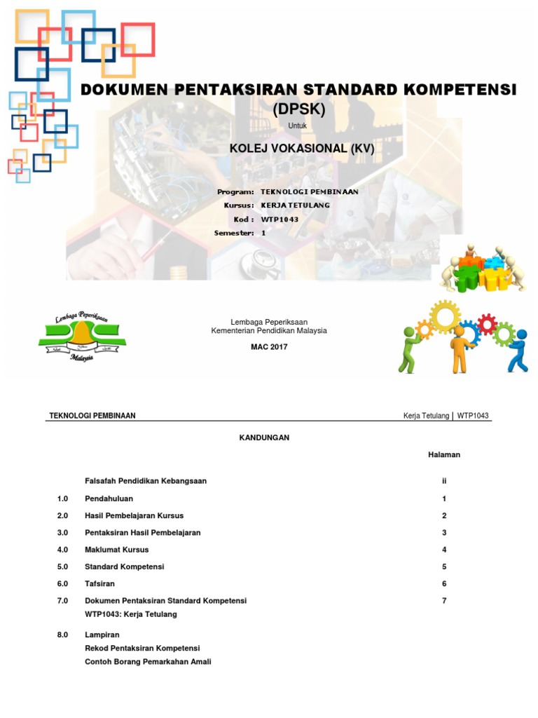 DPSK WTP1043 Kerja Tetulang | PDF