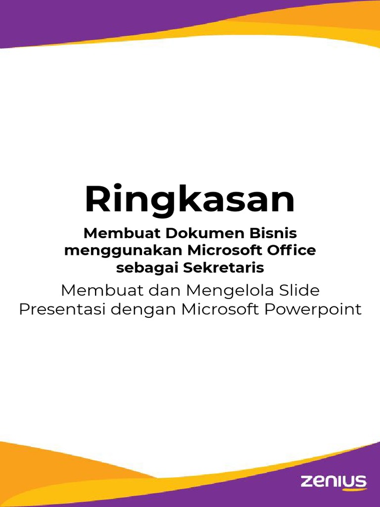 Ringkasan: Membuat Dan Mengelola Slide Presentasi Dengan Microsoft Powerpoint | PDF
