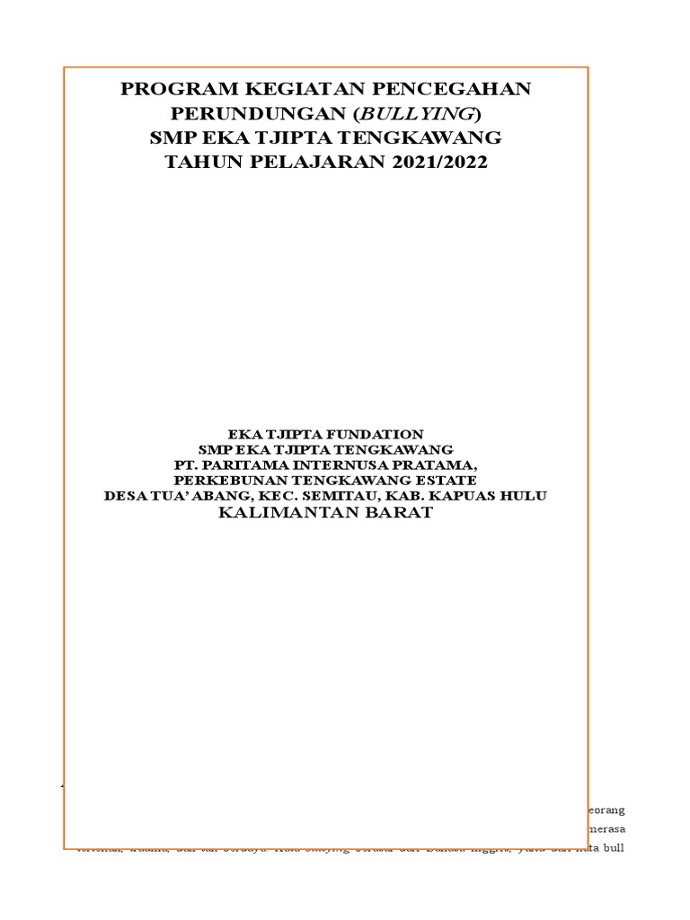 Program Bullying | PDF