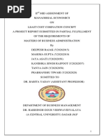 Optimum Combination of Inputs | PDF | Production And Manufacturing ...