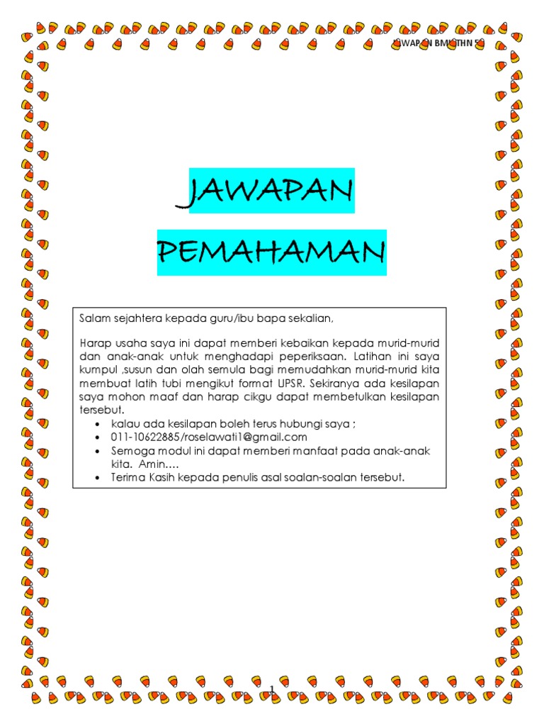 4 Jawapan BM Pem THN 5 | PDF