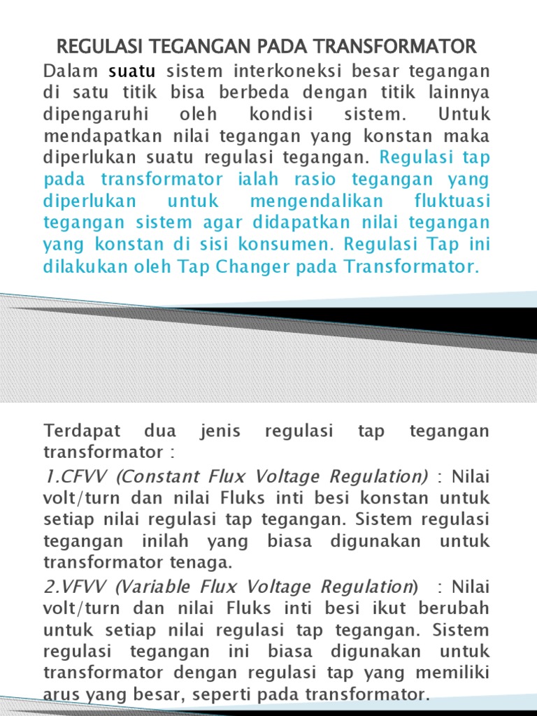 Power Point Transformator Tenaga | PDF