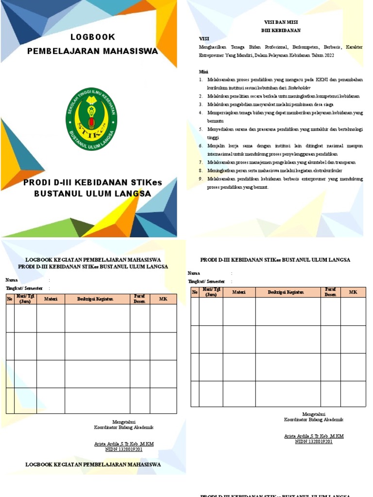 New Logbook Pembelajaran Kebidanan | PDF