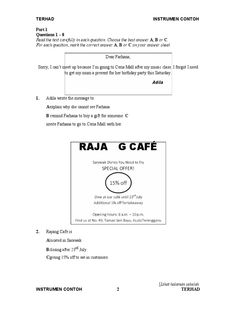 Exercise ENGLISH f2 | PDF | Cooking | Cuisine