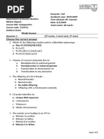 Genetic Final Exam | PDF | Dominance (Genetics) | Genetics