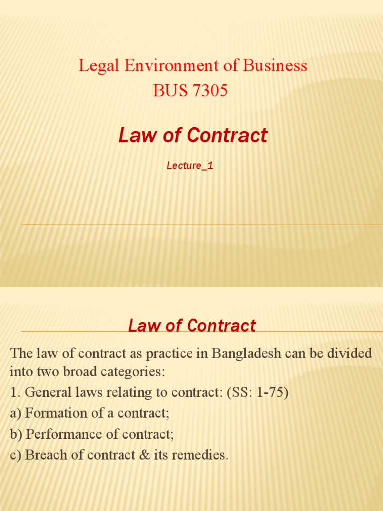1 - Legal Environment of Business | PDF | Law Of Obligations | Government