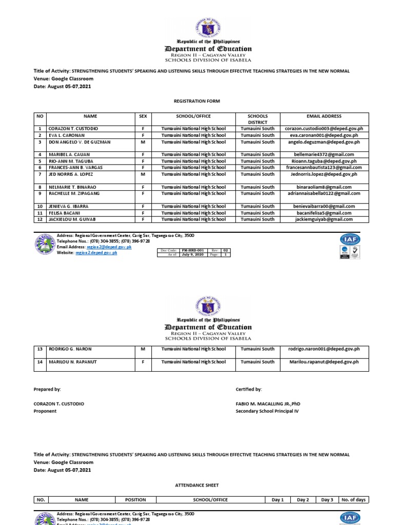 Cora Completion Report Part 3 | PDF