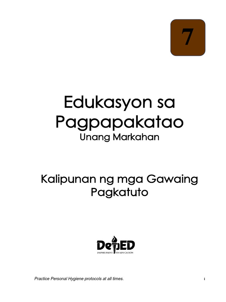 Grade7 Esp Las | PDF | Philippines