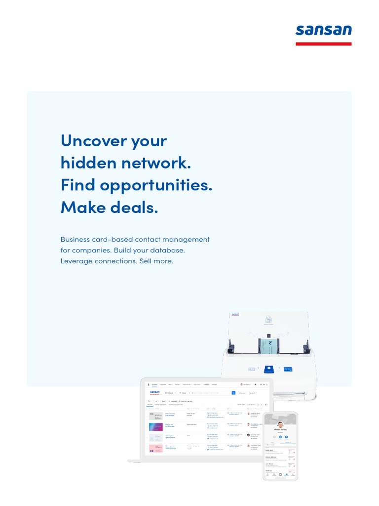 Sansan Brochure - June 2020 | PDF | Customer Relationship Management ...
