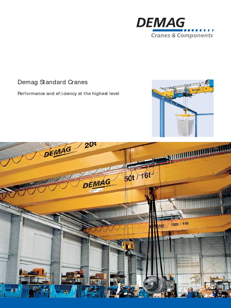 Demag Standard Crane (Brochure) | PDF | Crane (Machine) | Radio