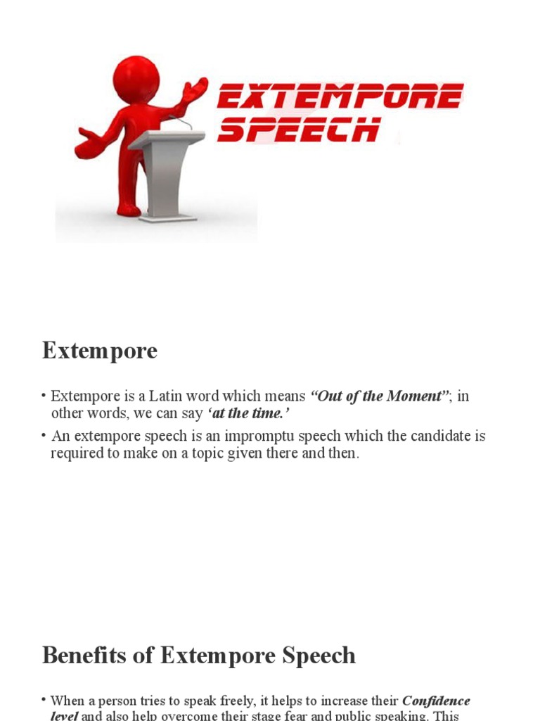 Extempore | PDF