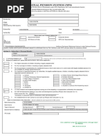 Partial Withdrawal Form For Tier I Account Under NPS | PDF