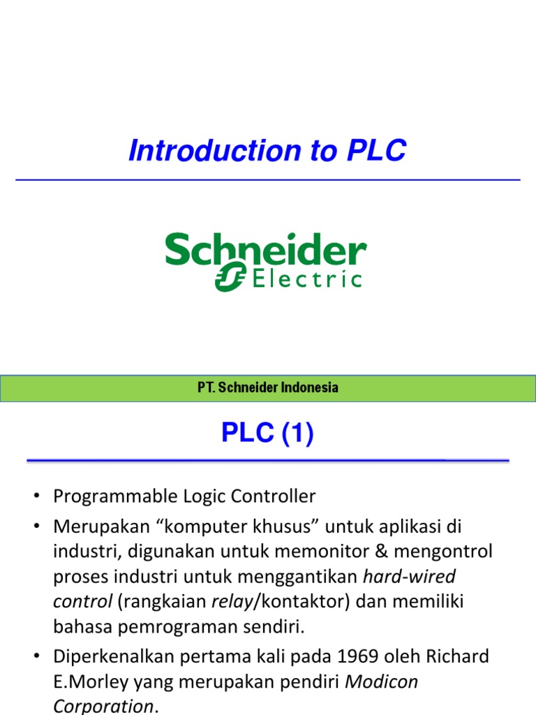 Introduction To PLC | PDF | Teknologi & Rekayasa