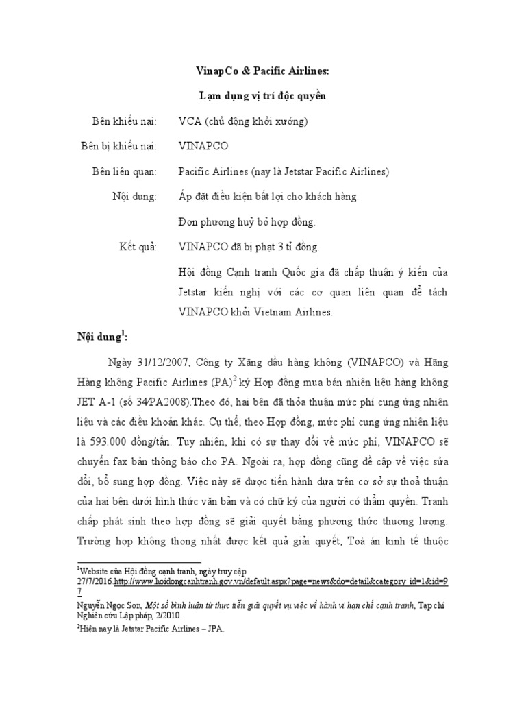 2 Tinh Huong Vinapco 4 | PDF