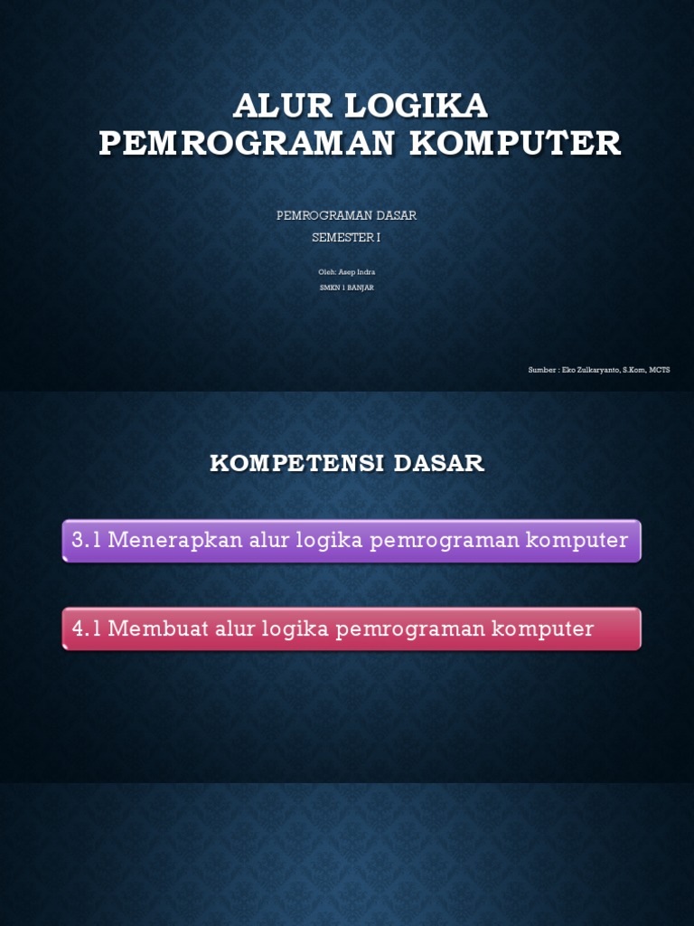 3.1 Alur Logika Pemrograman Komputer | PDF