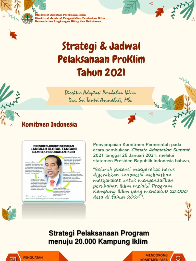 Strategi ProKlim 2021 untuk 20.000 Desa | PDF | Bisnis | Pengelolaan ...