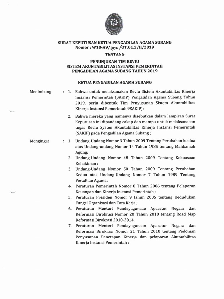 SK Tim Reviu Sakip | PDF