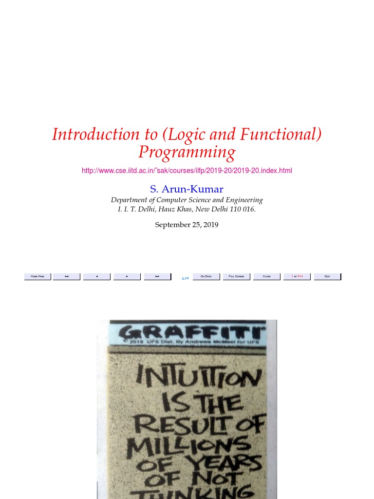 FP IITDARUNKUMAR Ilfp | PDF | Functional Programming | Subroutine
