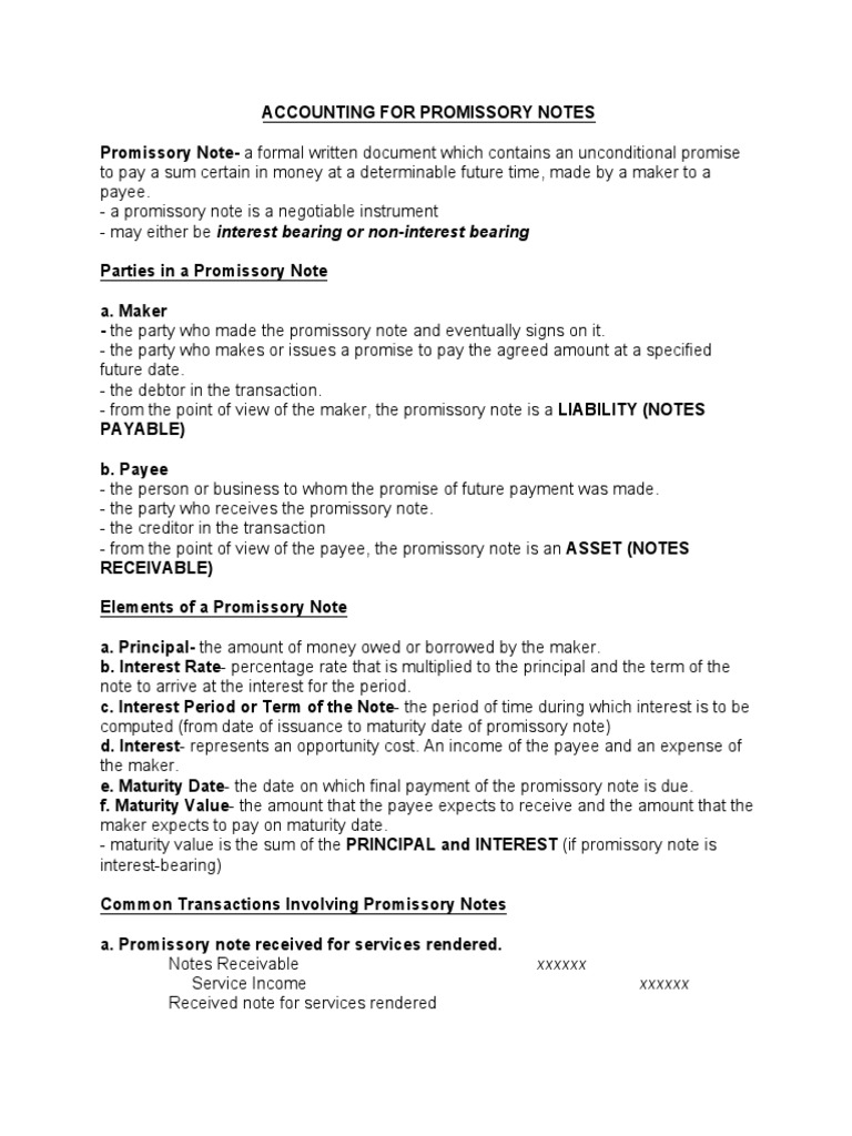 Lecture For Promissory Note t11718pdf | PDF | Promissory Note | Banking