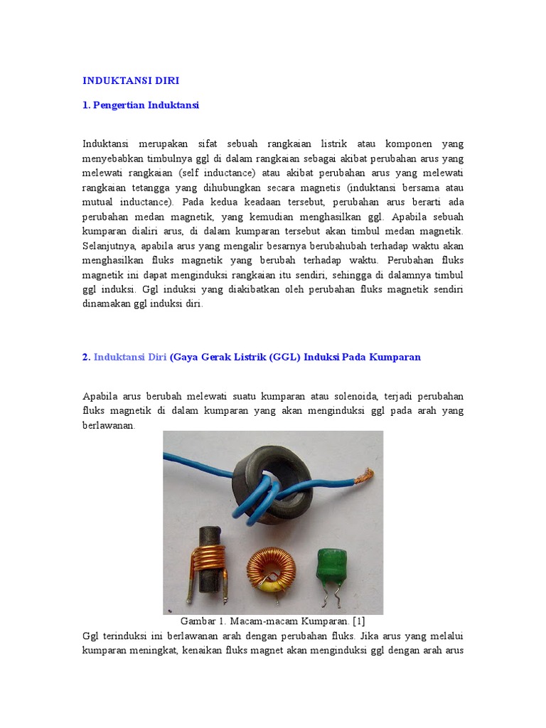 Induktansi Diri | PDF